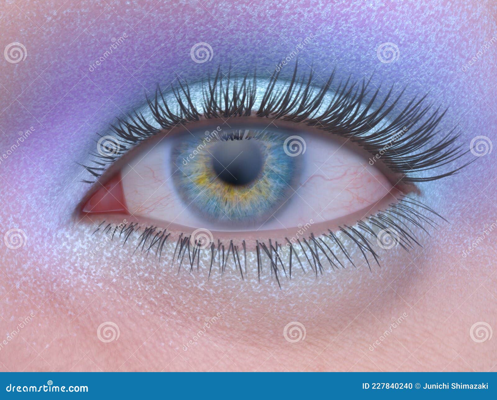 3D rendering of eye make stock illustration. Illustration of makeup ...
