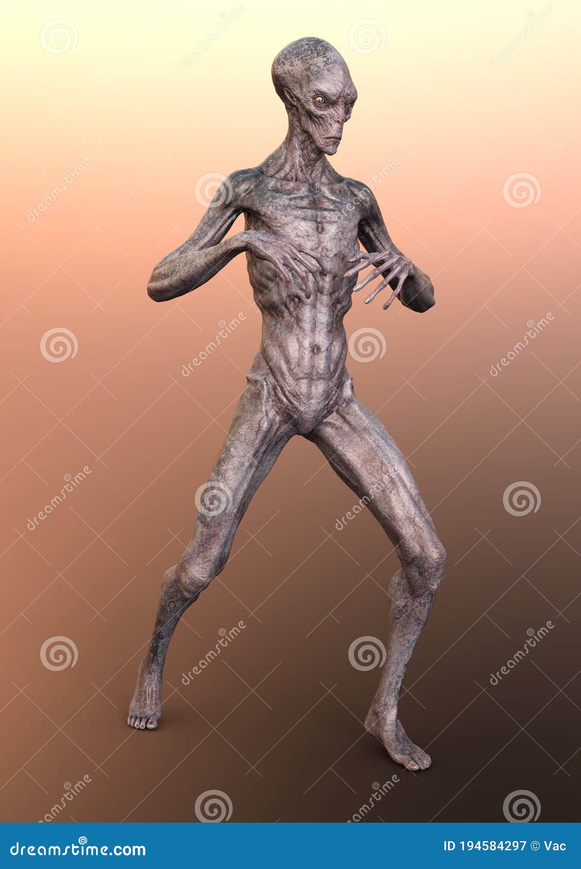 3D Rendering Fantasy Alien stock illustration. Illustration of scifi ...