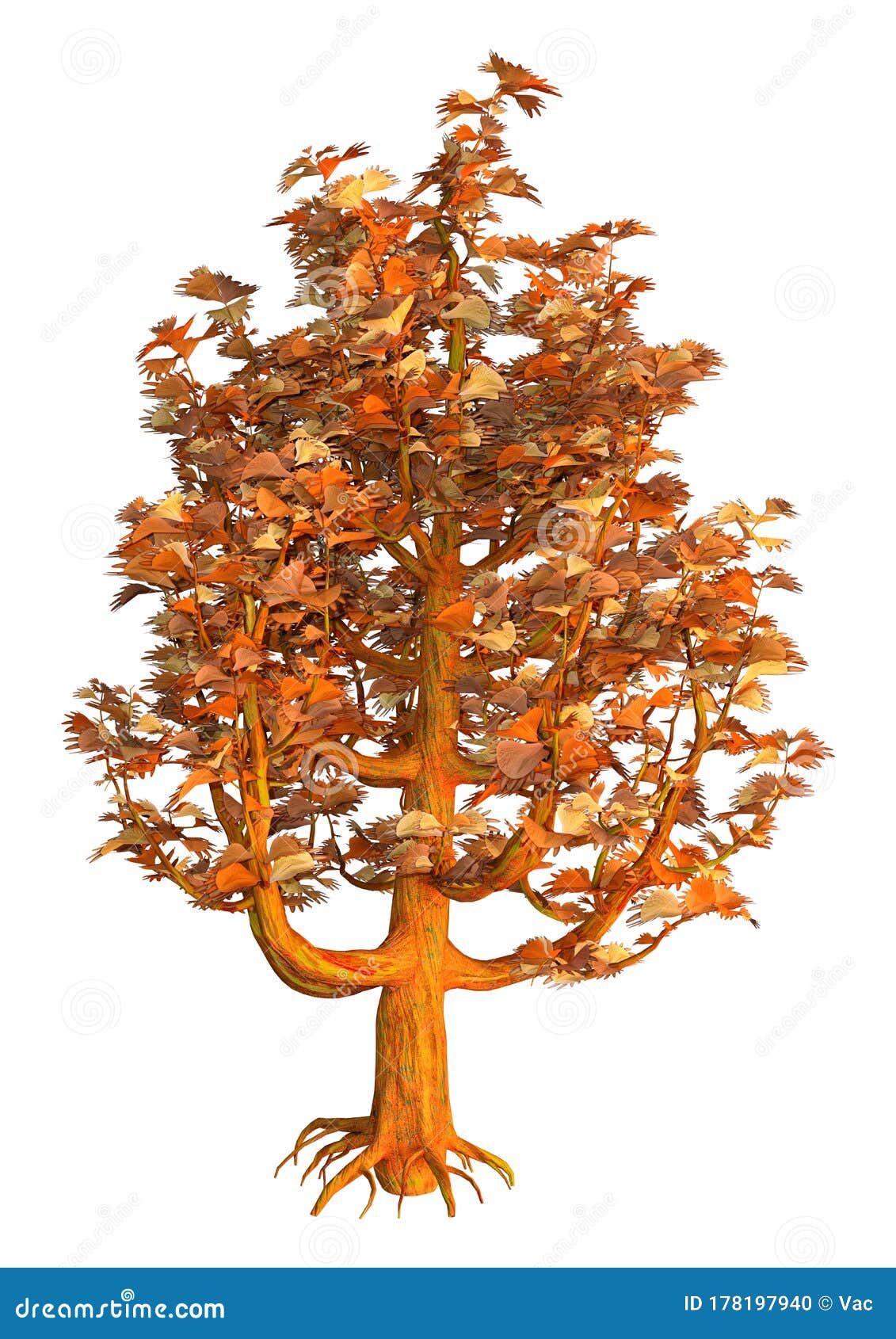 3D Rendering Alien Tree on White Stock Illustration - Illustration of ...
