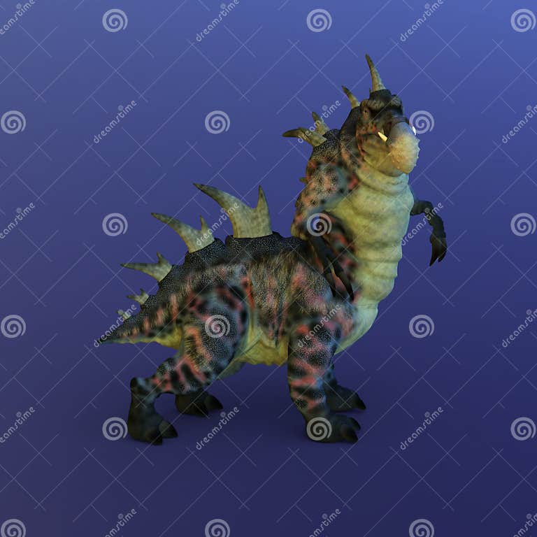 3d-illustration of an Dinosaur Centipede Fantasy Creature Stock ...