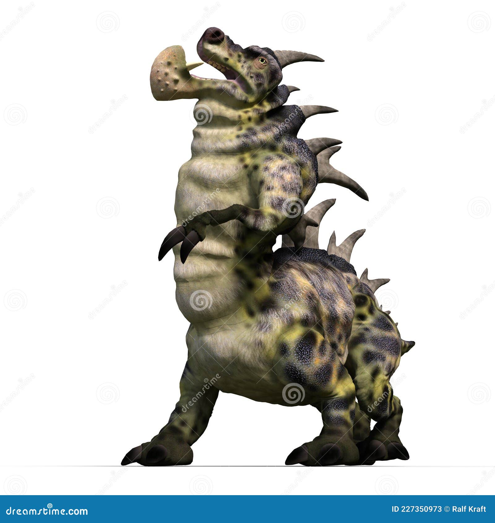 3d-illustration of an Isolated Dinosaur Centipede Fantasy Creature ...