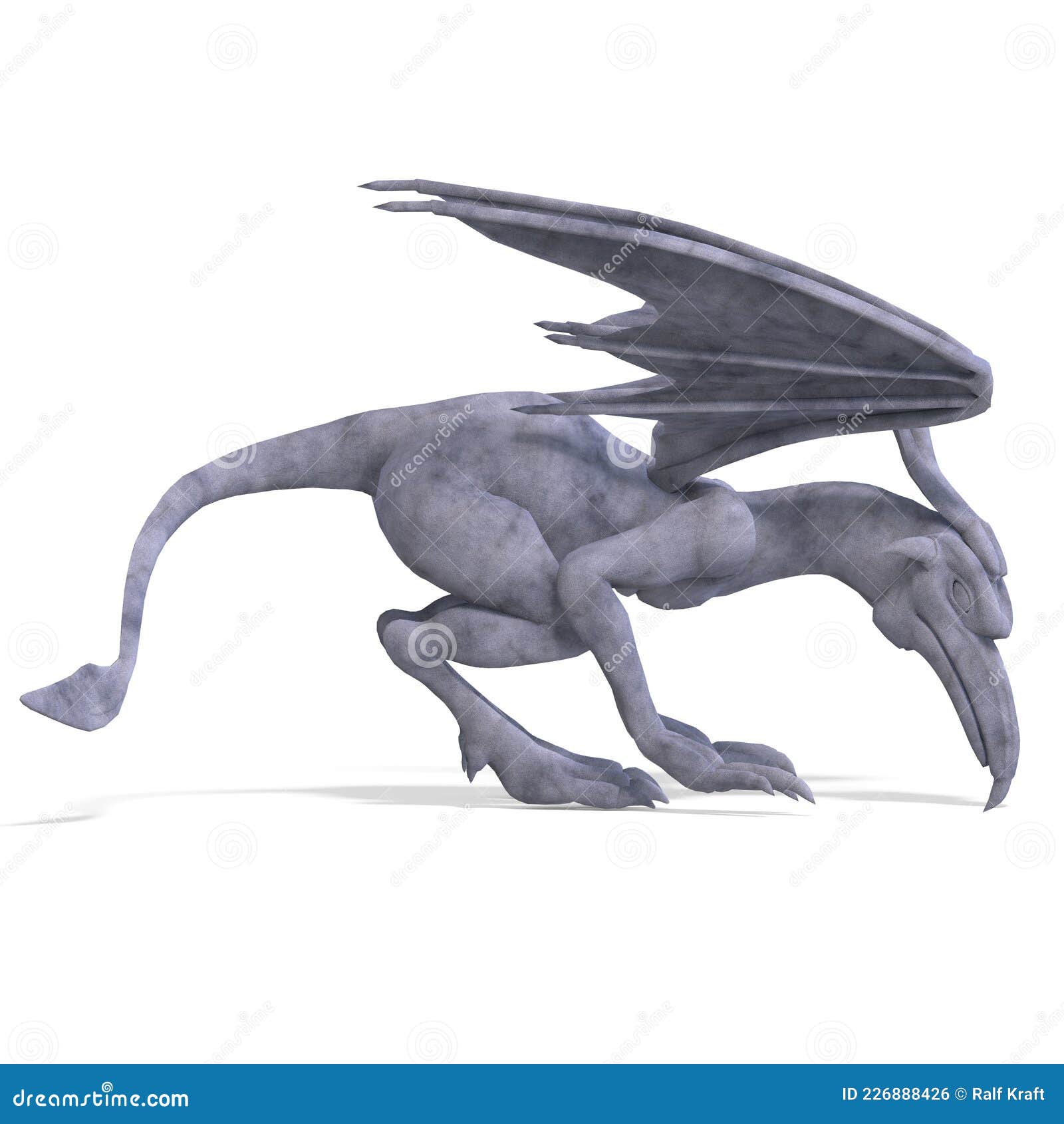 3d-illustration of an Isolated Mystical Fantasy Gargoyle Stock ...