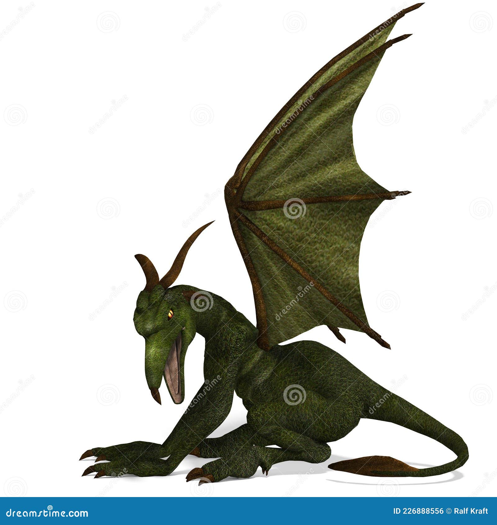 3d-illustration of an Isolated Mystical Fantasy Gargoyle Stock ...