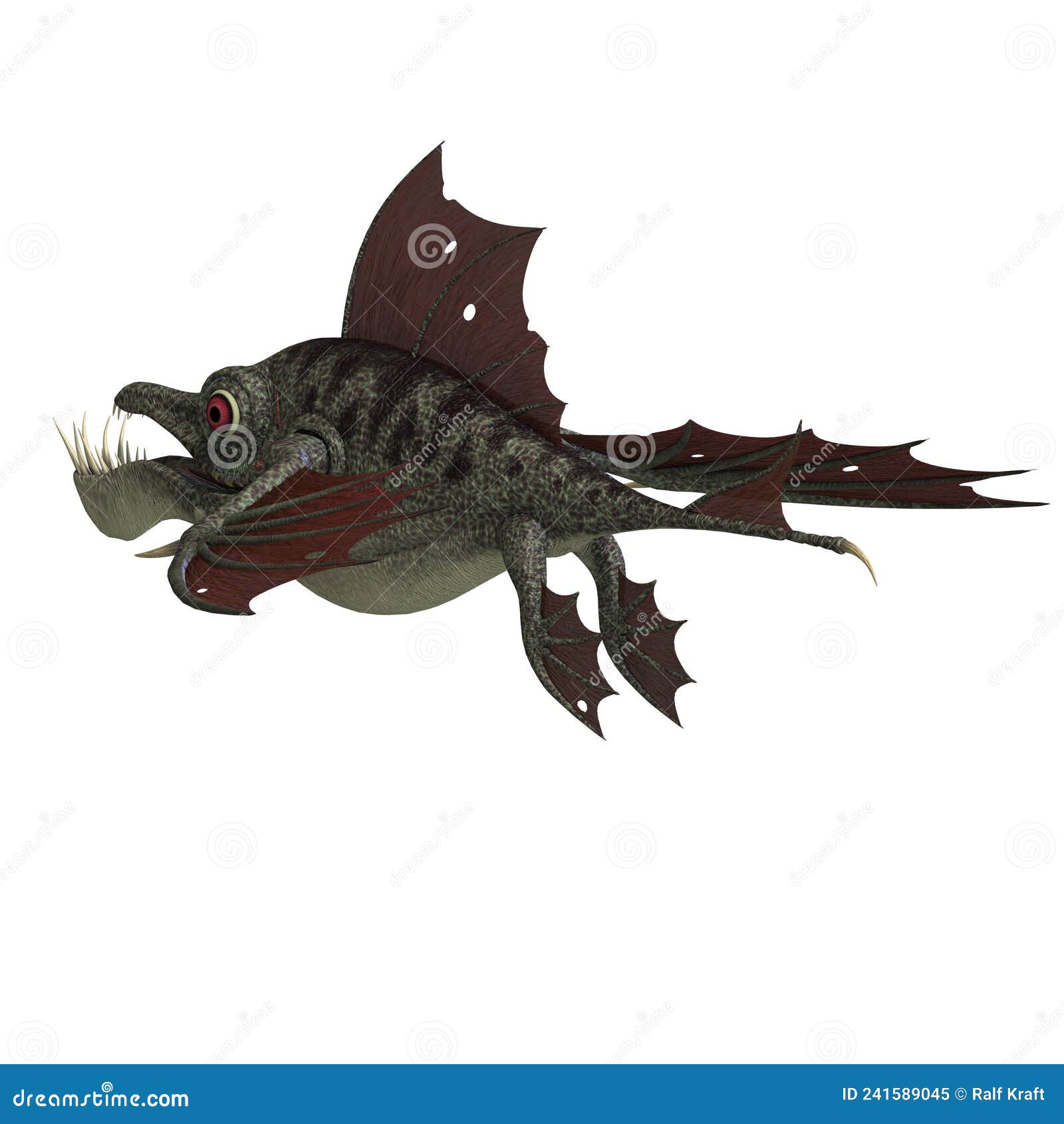 Dinosaur And Fish Skeletons In Paleontology Museum Royalty-Free Cartoon ...