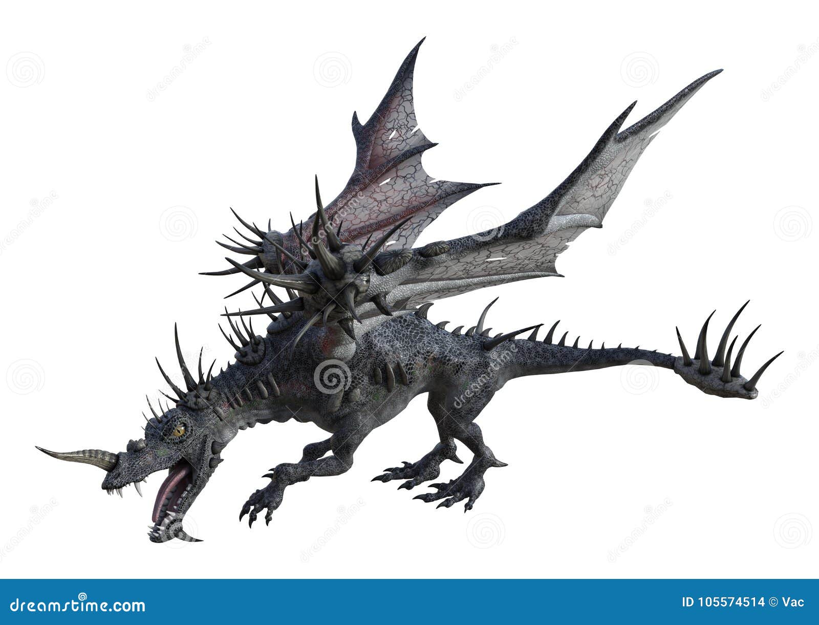 Spiky Fantasy Sword Vector Illustration | CartoonDealer.com #59480140