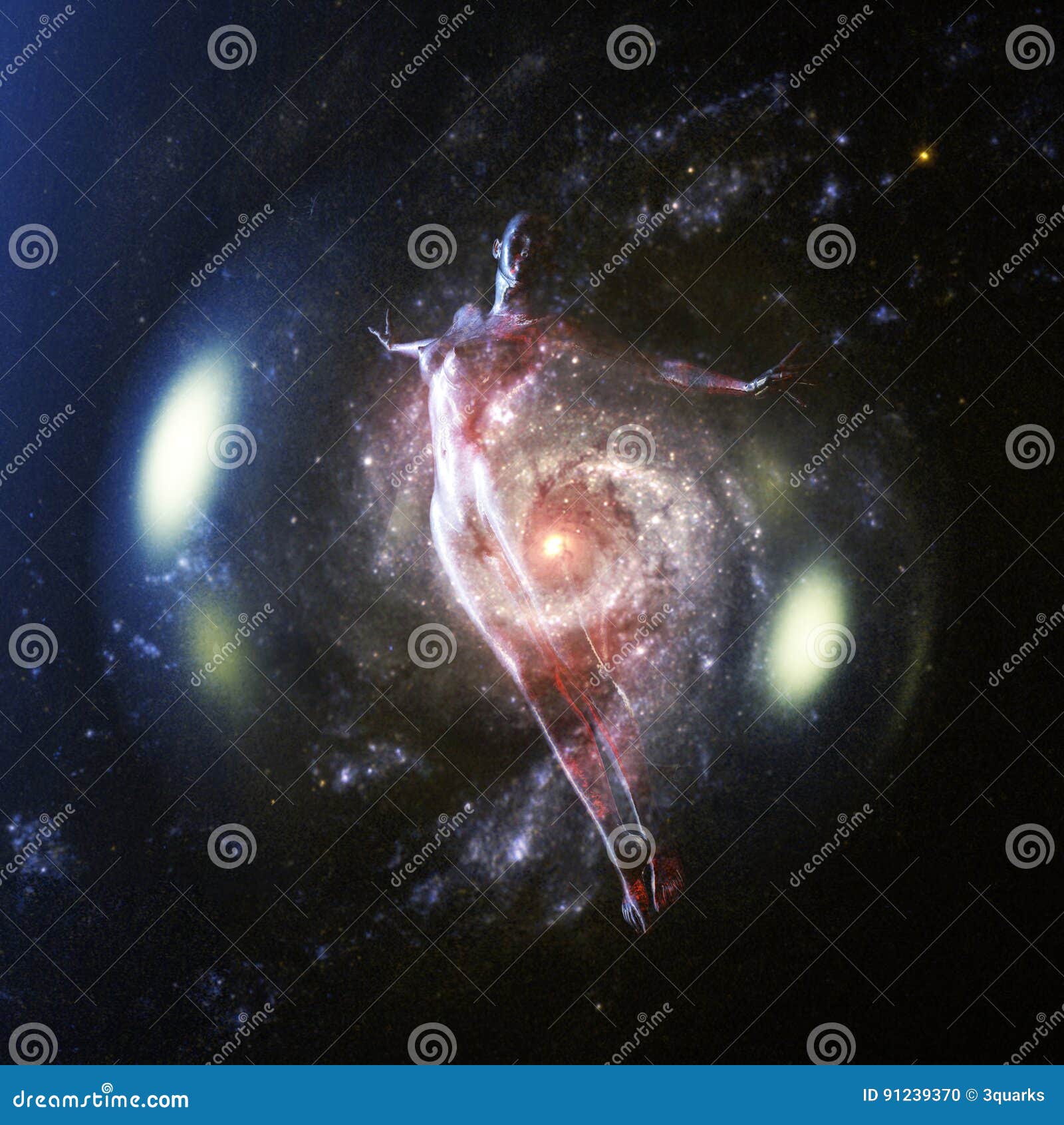 3D Rendering of a Female - Elements by NASA Stock Illustration ...