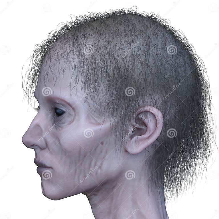 3D Rendering of a Female Zombie Face Stock Illustration - Illustration ...