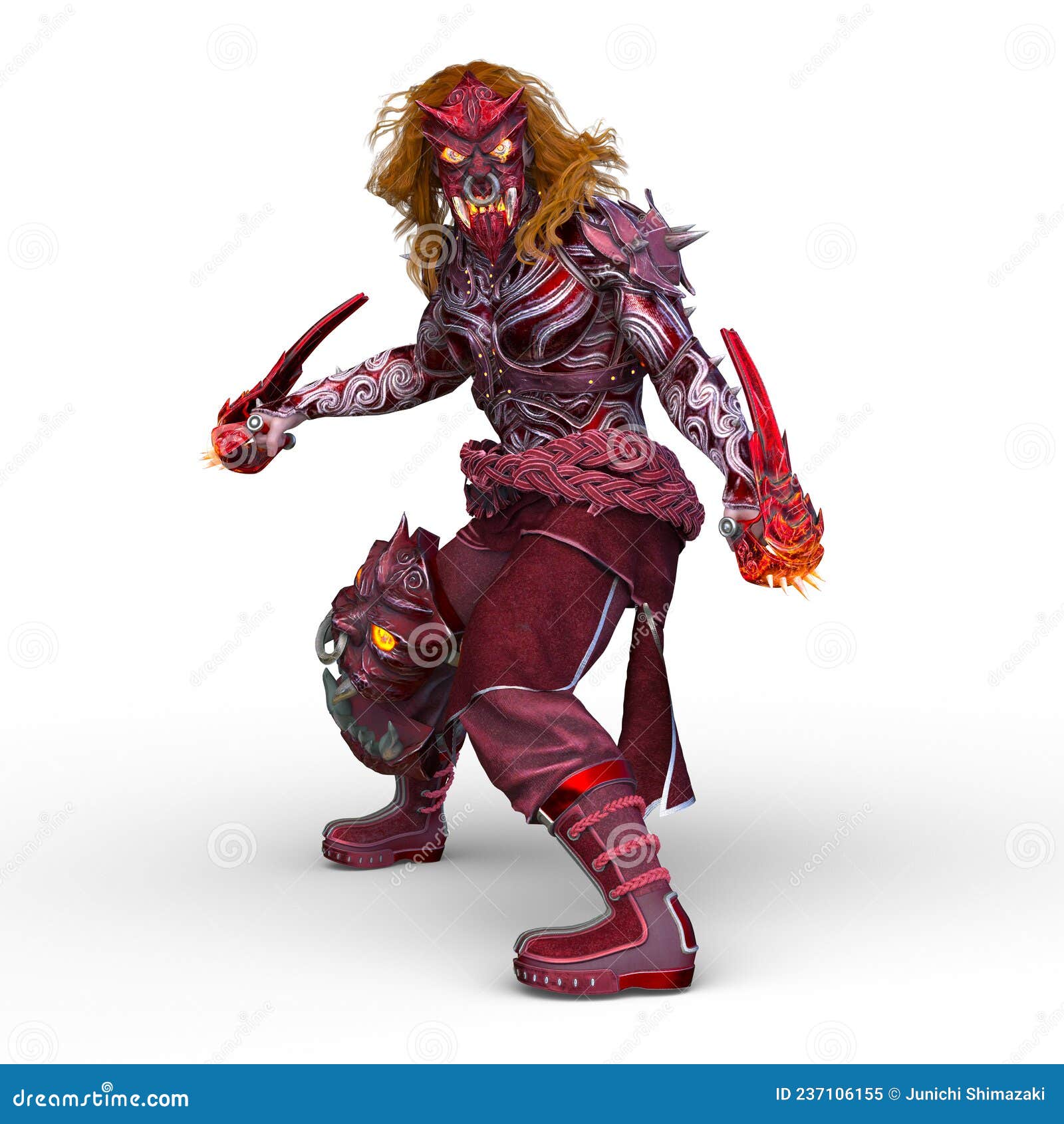 3D rendering of a fencer stock illustration. Illustration of rendering ...