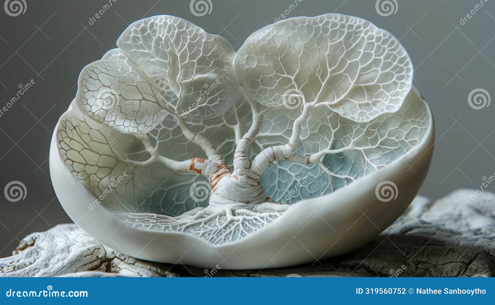 3D Rendering of a Fetus Curled Up Inside of a White Translucent Egg ...
