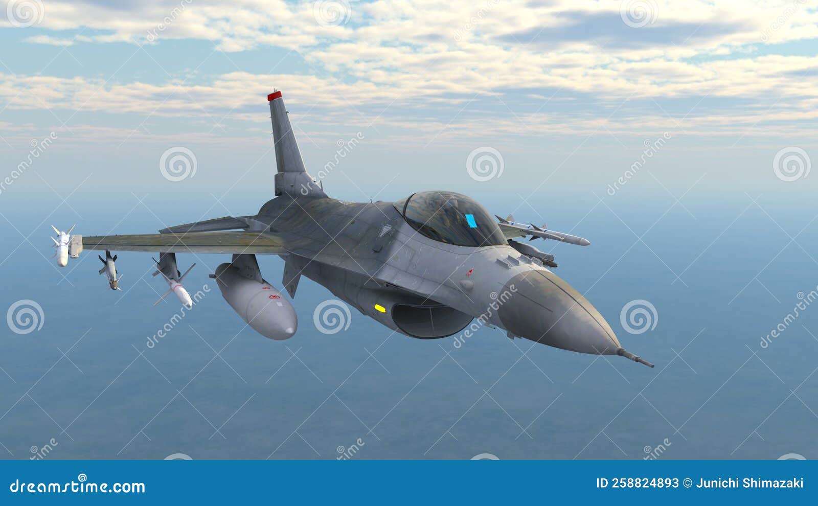 3D Rendering of a Fighter Aircraft Stock Illustration - Illustration of ...