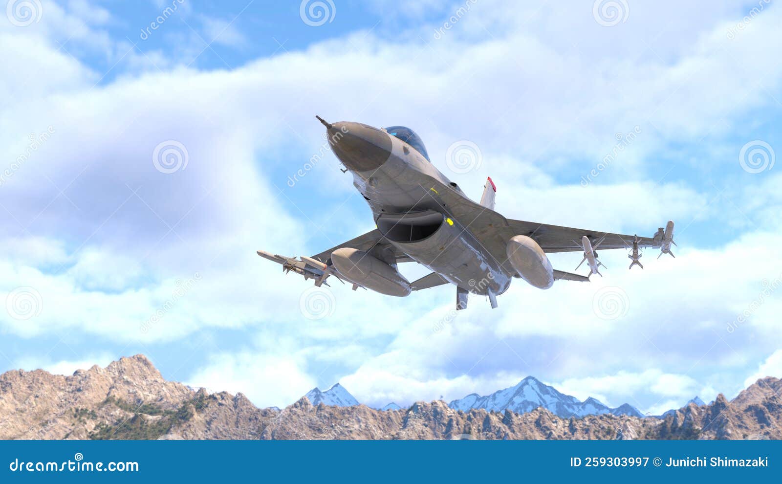3D Rendering of a Fighter Aircraft Stock Illustration - Illustration of ...