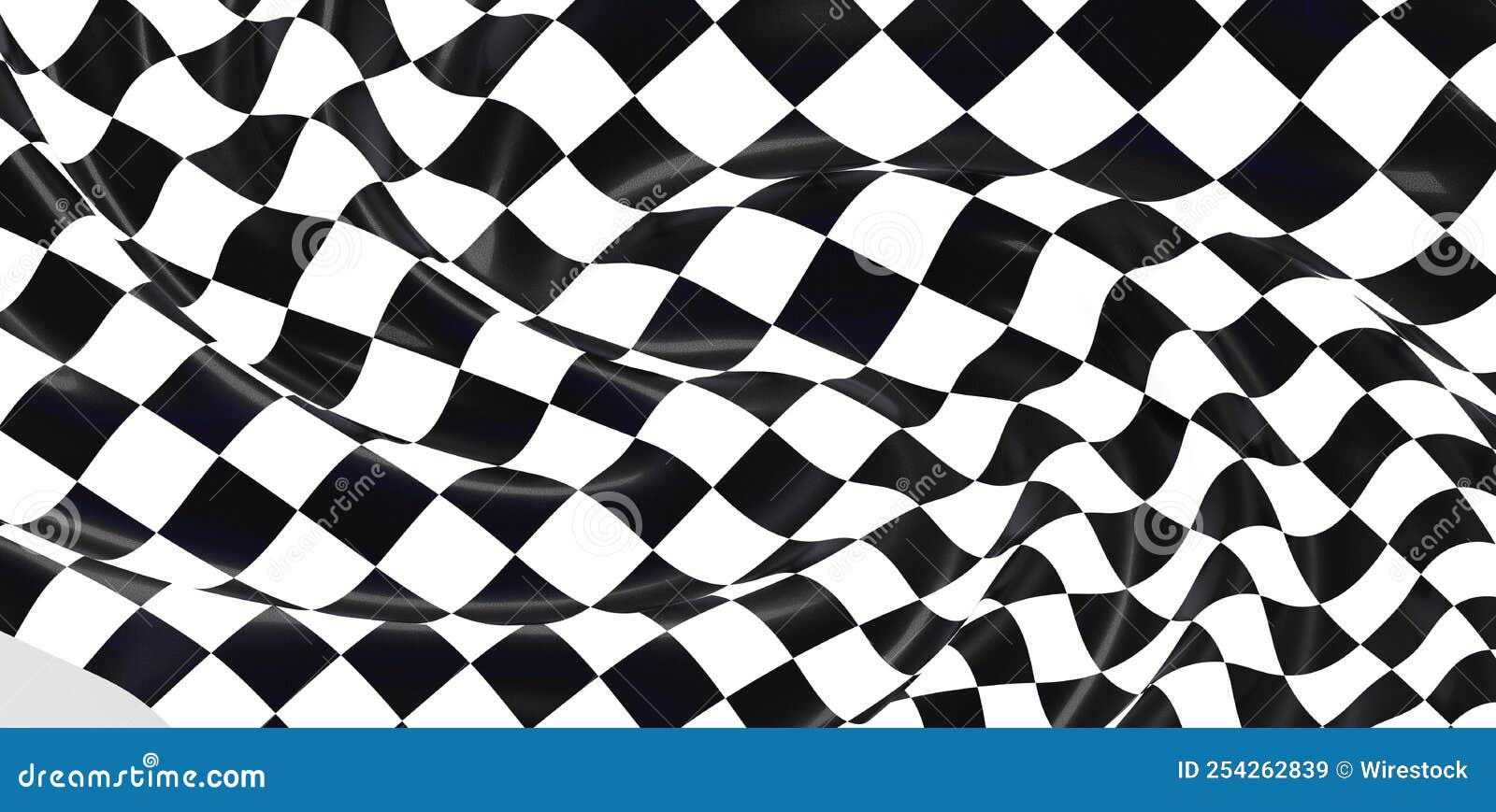 3d Rendering of Finish Flag Background Stock Illustration ...