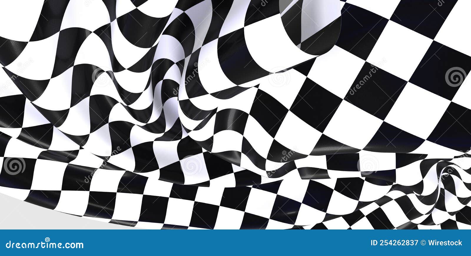 3d Rendering of Finish Flag Background Stock Illustration ...