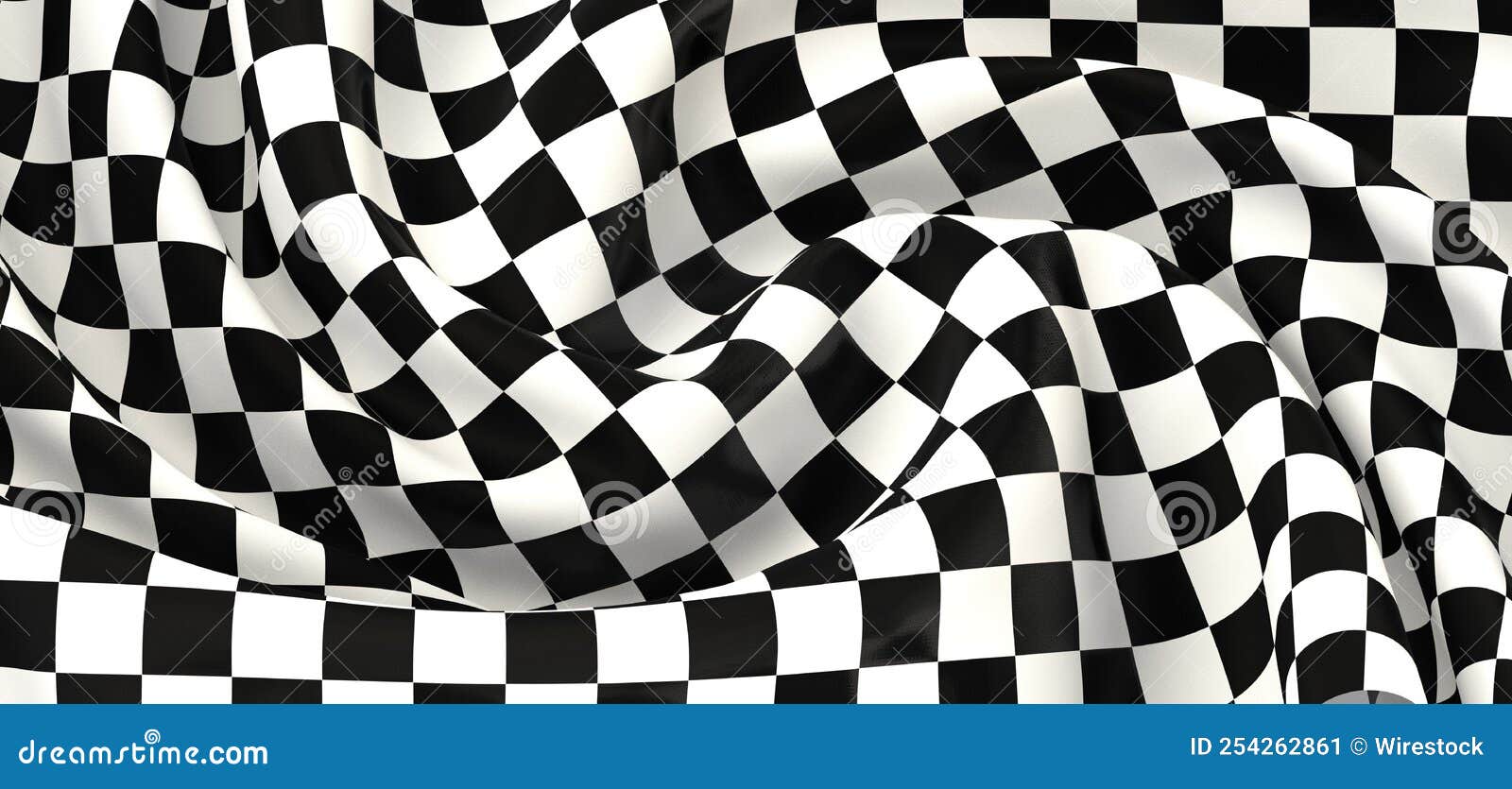 3d Rendering of Finish Flag Background Stock Illustration ...