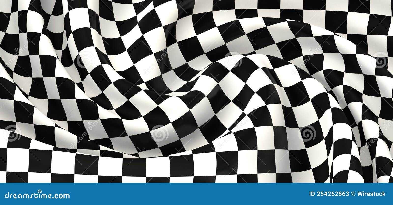 3d Rendering of Finish Flag Background Stock Illustration ...