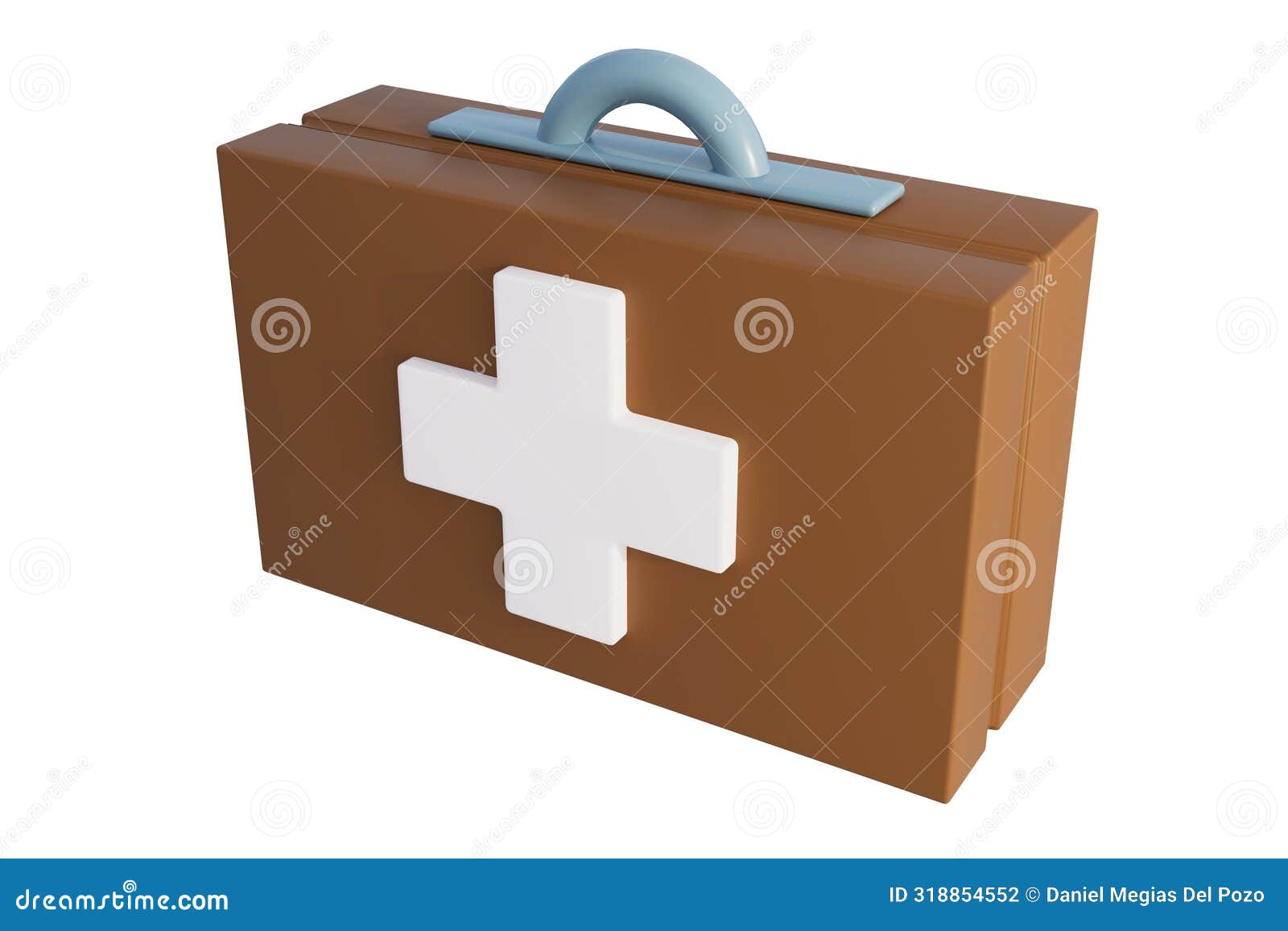 3D Rendering of First Aid Box on White Background Stock Photo ...
