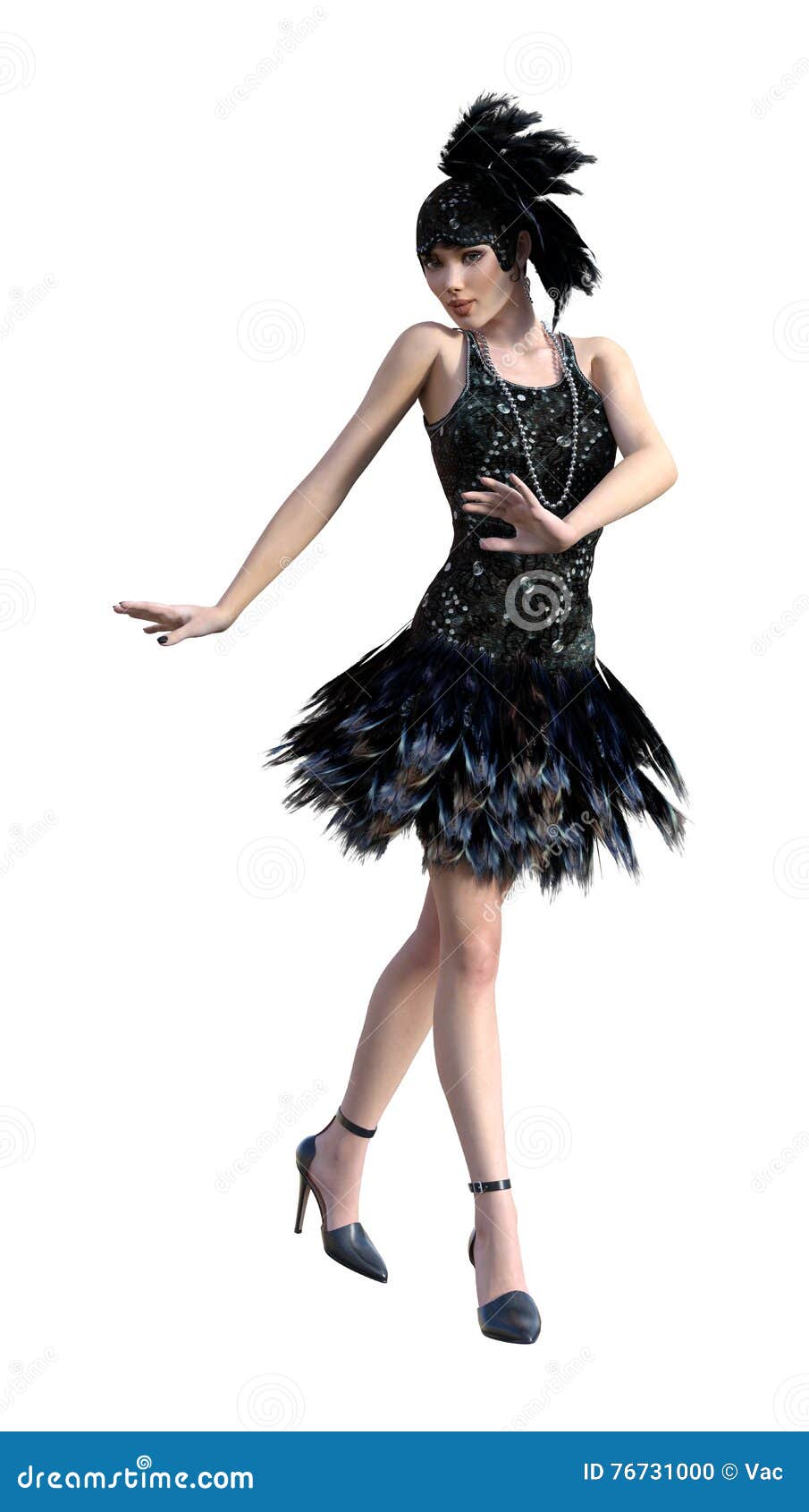 Flapper Dance Clip Art