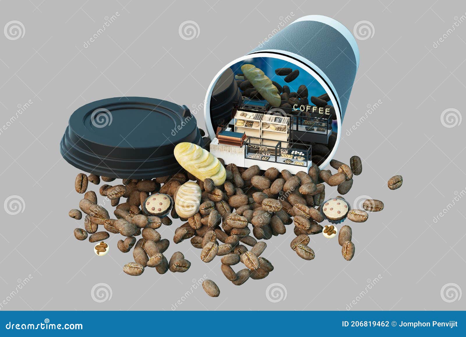 3D Rendering, Floor Plans, Architecture and Interior Decoration Stock ...