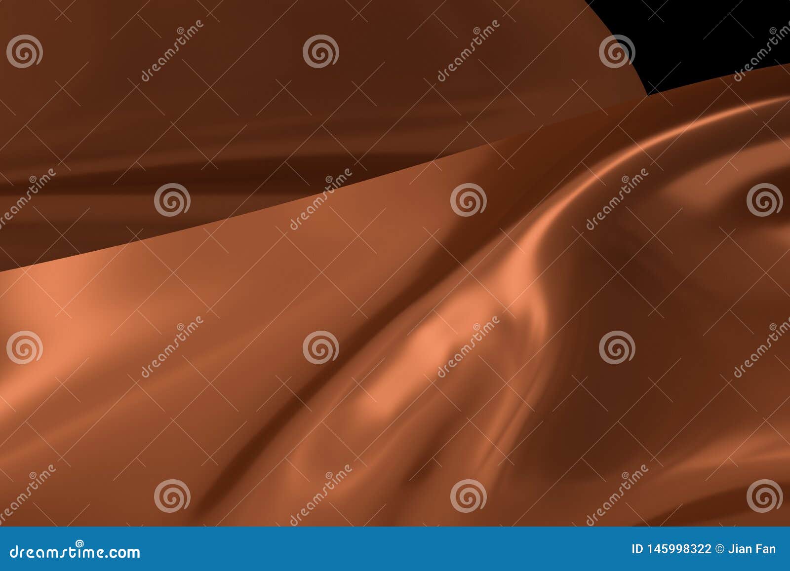 3d Rendering, Flowing Cloth Background Stock Illustration ...
