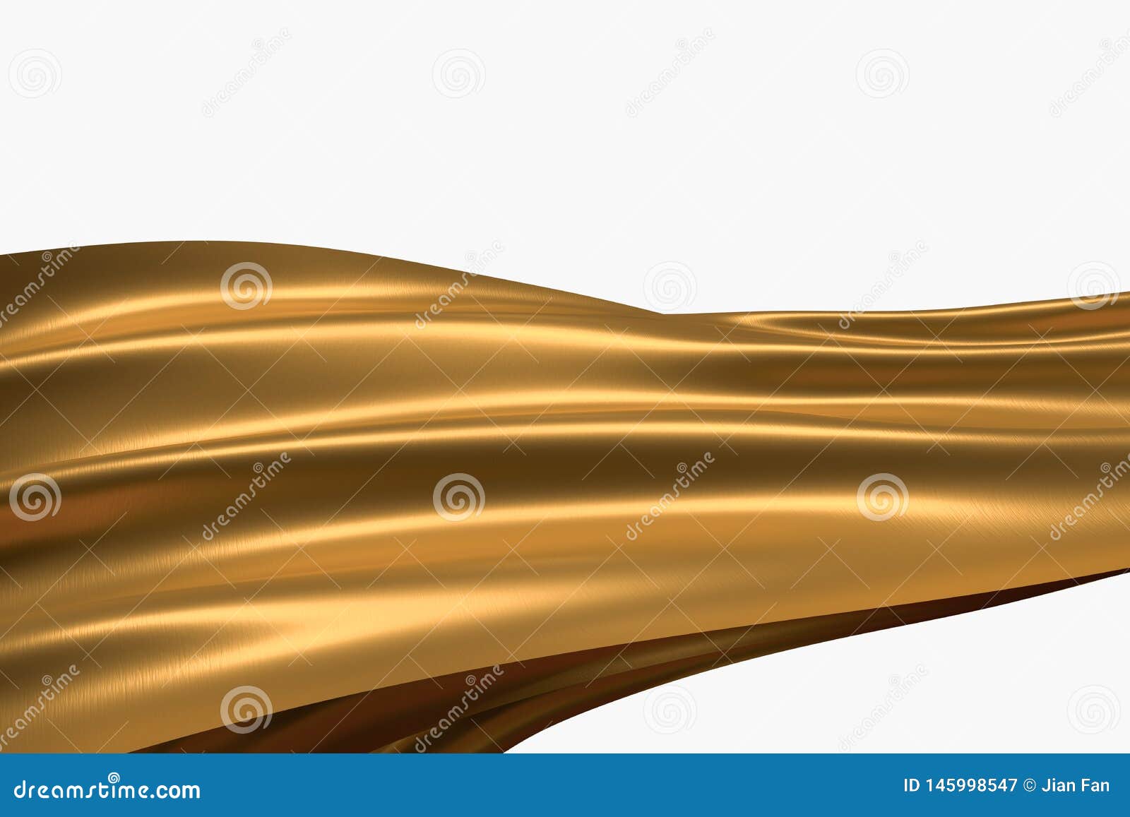 3d Rendering, Flowing Cloth Background Stock Illustration ...