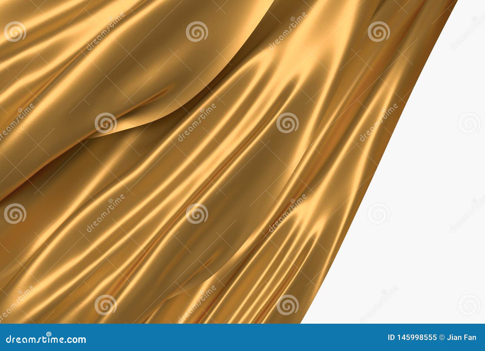 3d Rendering, Flowing Cloth Background Stock Illustration ...