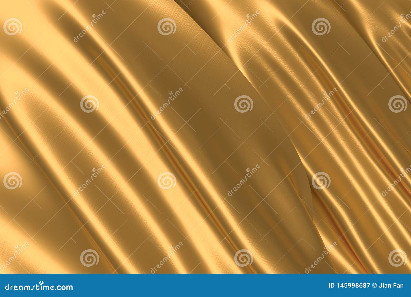 3d Rendering, Flowing Cloth Background Stock Illustration ...
