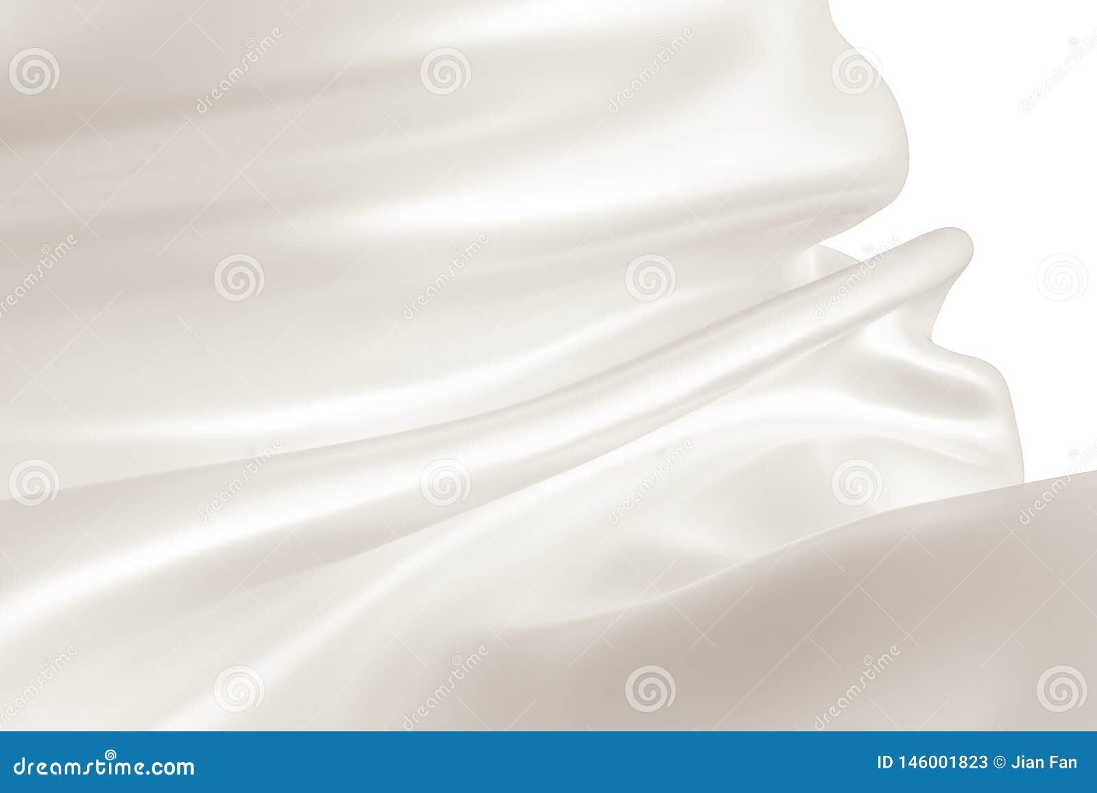 3d Rendering, Flowing Cloth Background Stock Illustration ...