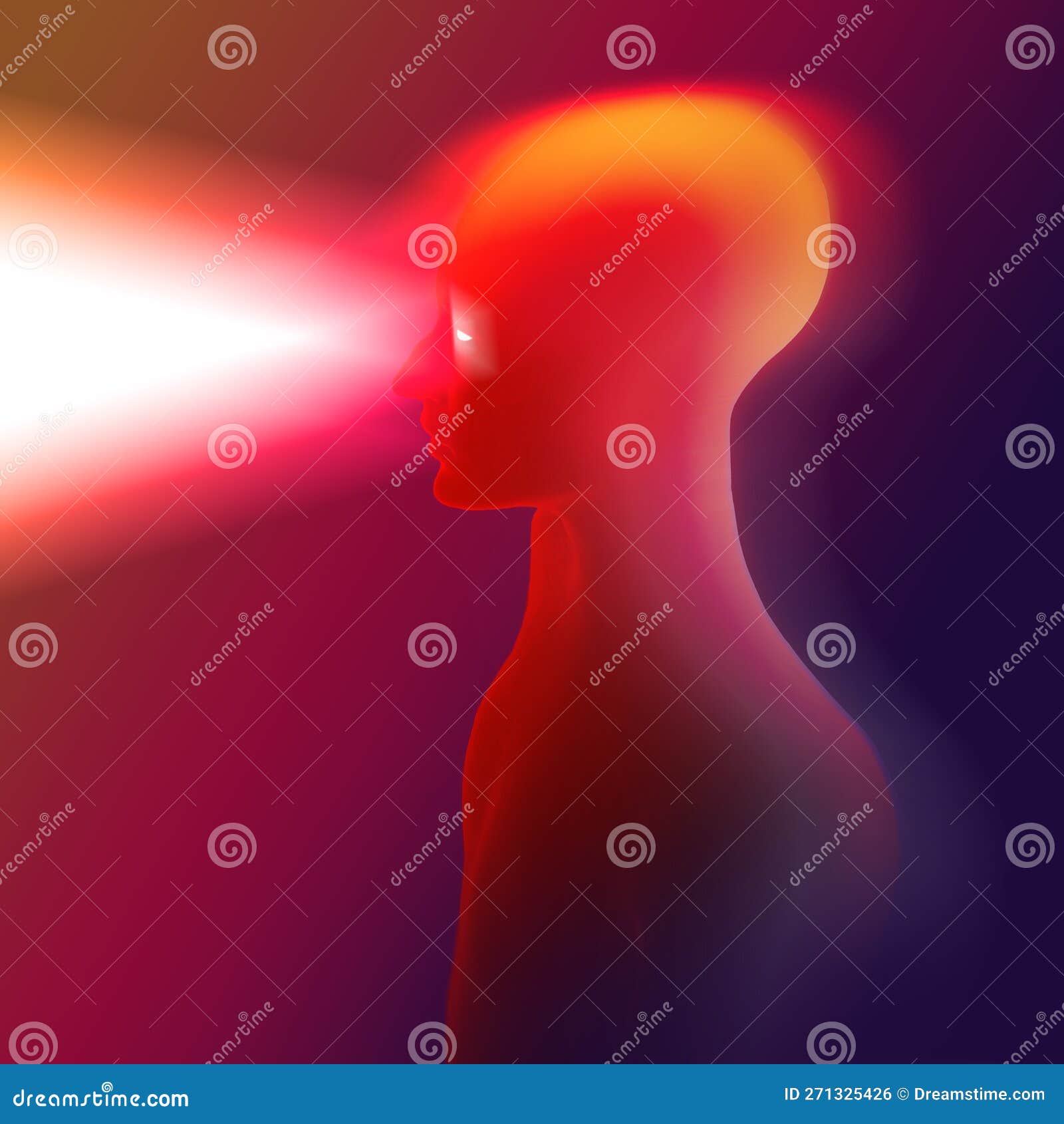 Red alien stock illustration. Illustration of male, colorful - 271325426