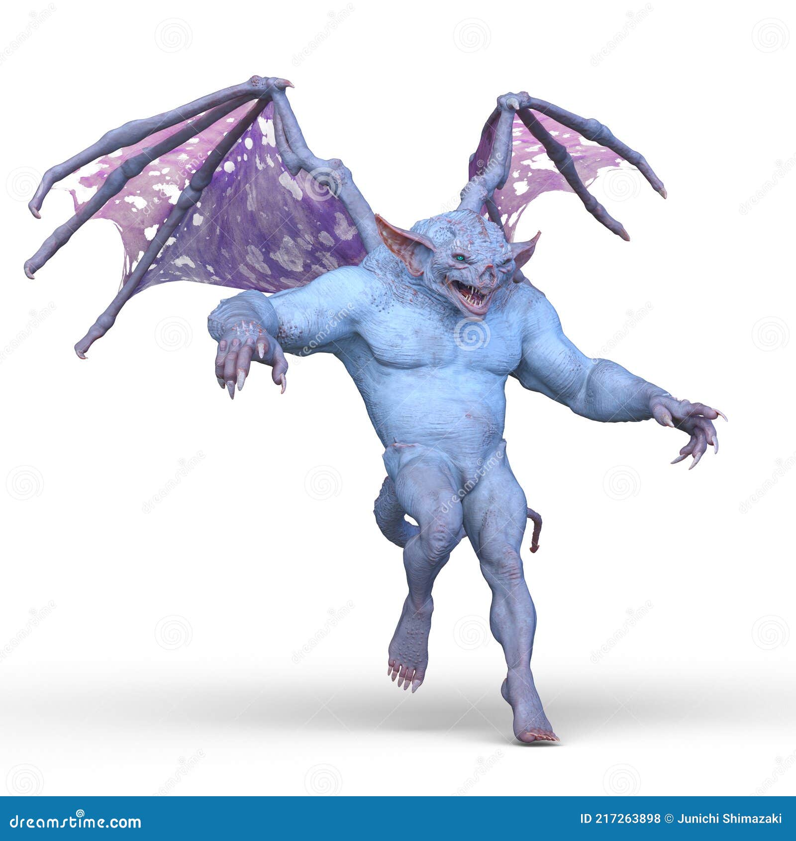 Flying Monster Royalty-Free Cartoon | CartoonDealer.com #90873392