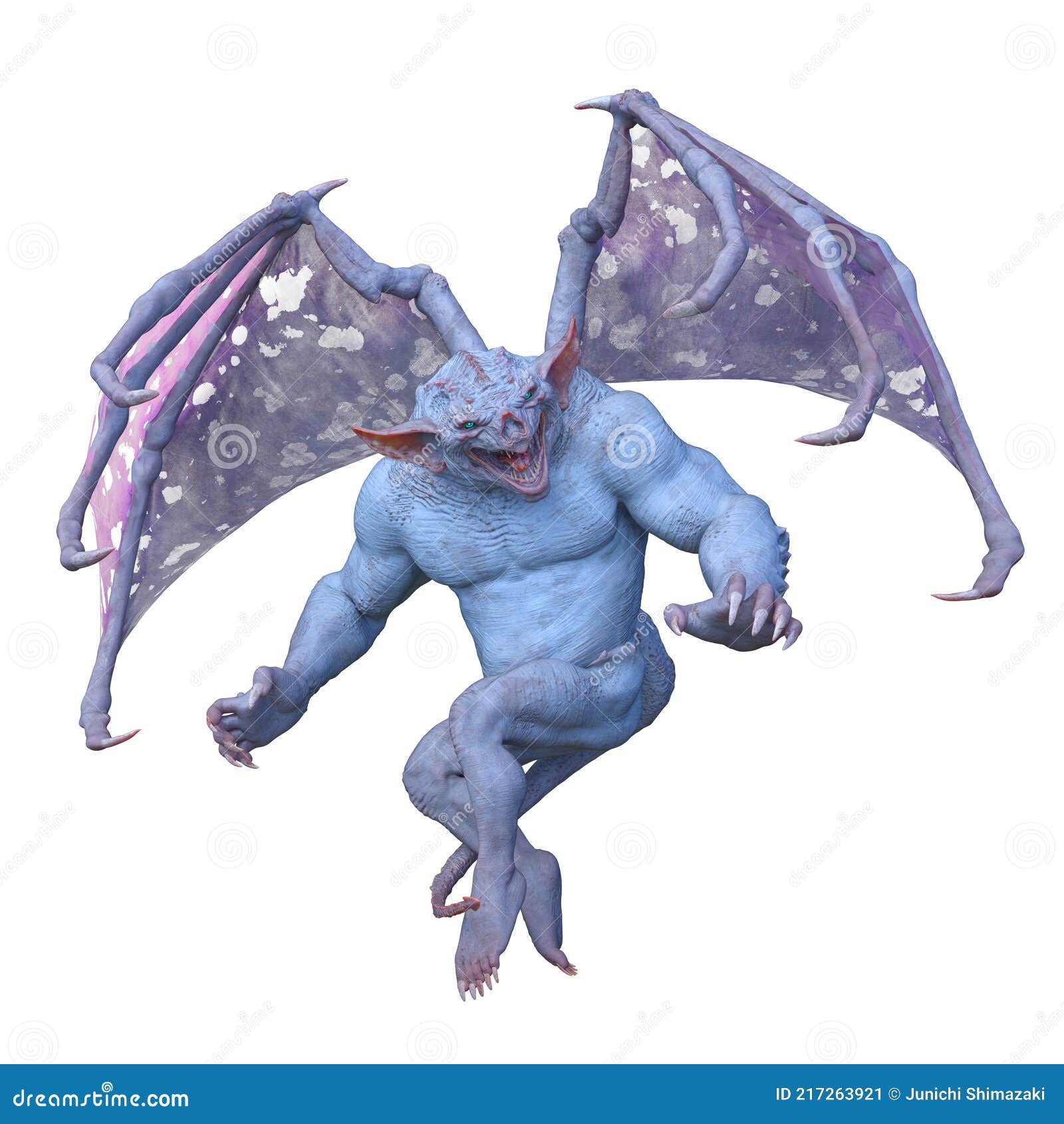 Flying Monster Royalty-Free Cartoon | CartoonDealer.com #90873392