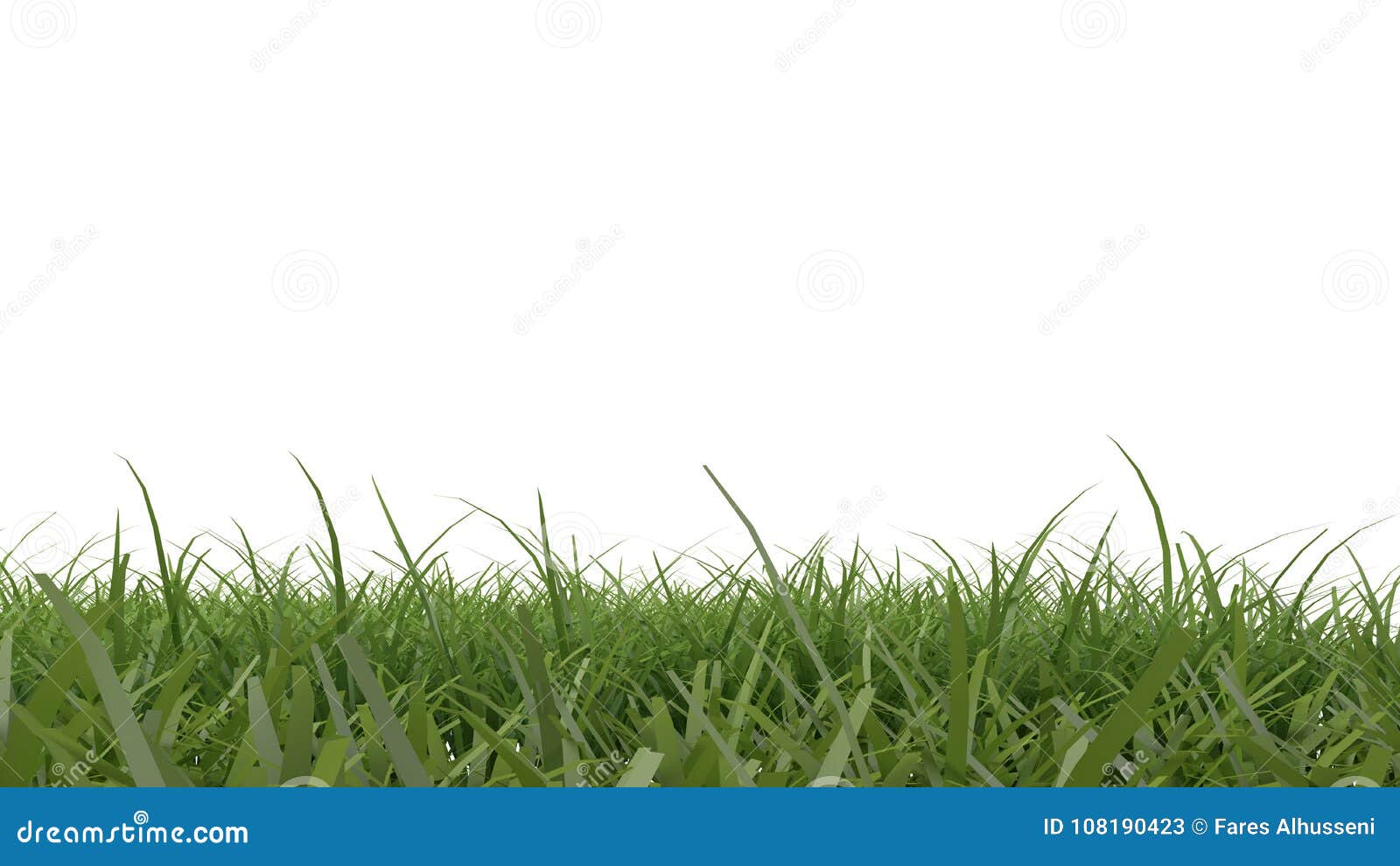 3d Rendering of a Foreground Grass Stock Illustration - Illustration of ...