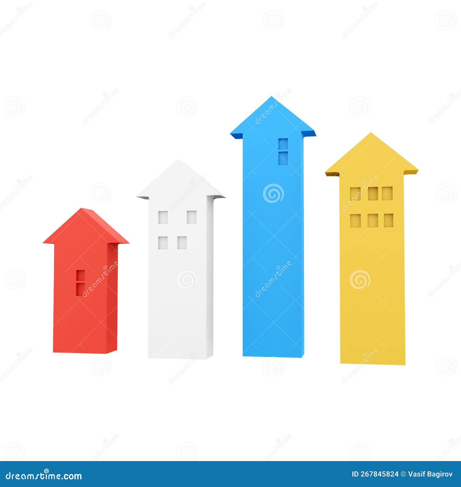 Four Upward Pointing Arrows Stock Illustration | CartoonDealer.com ... Four Upward Pointing Arrows Stock Illustration | CartoonDealer.com ...