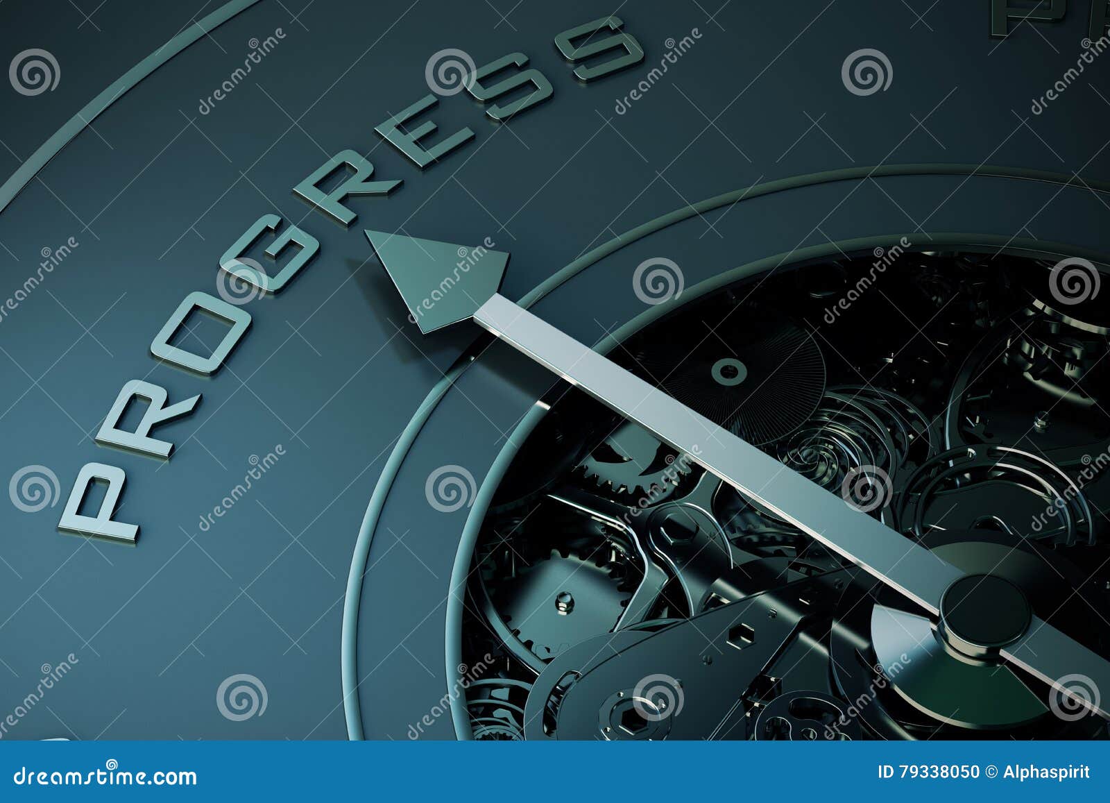 3D Rendering of Future Progress Stock Photo - Image of pointing ...