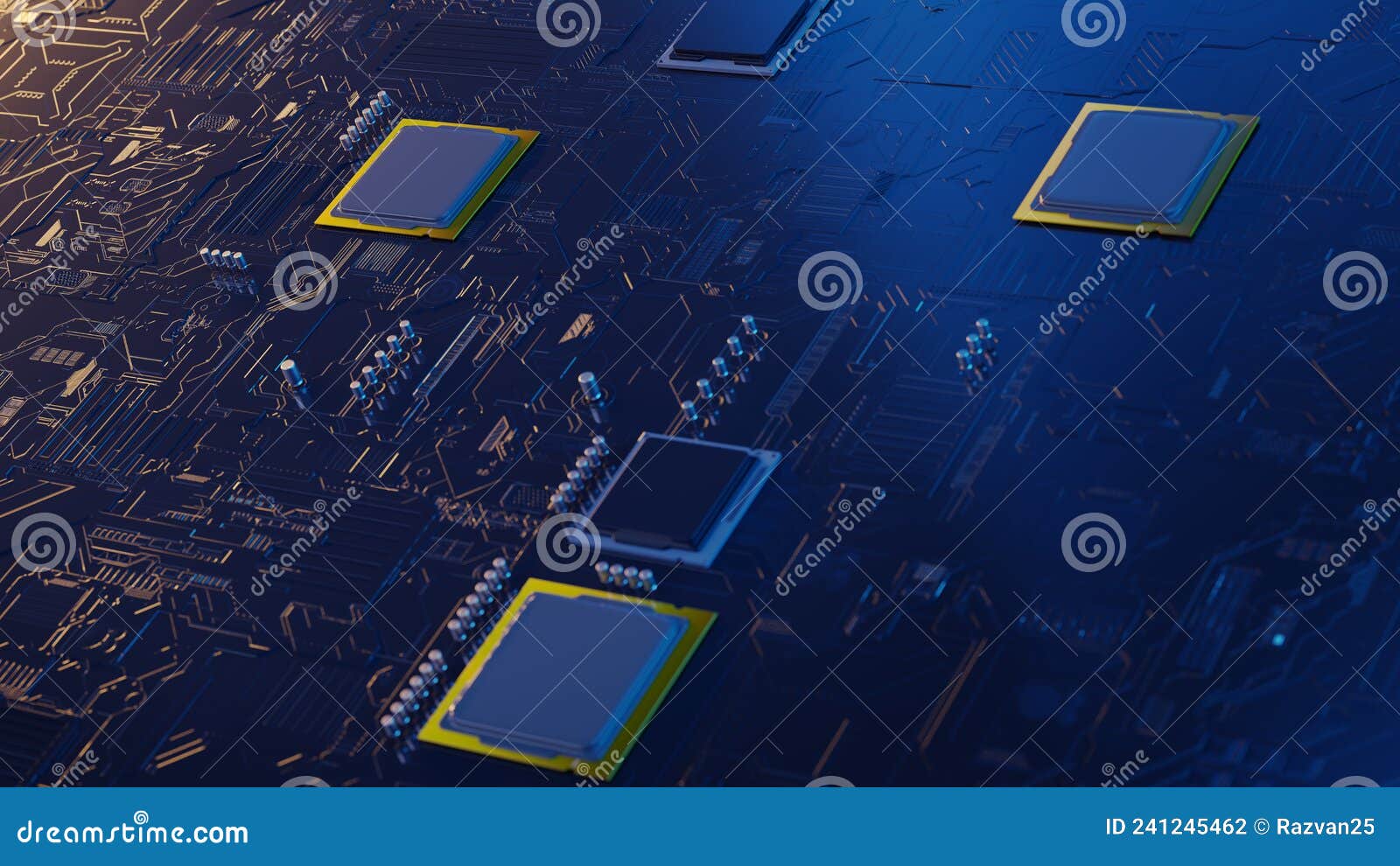 Surface Mount Technology Components Vector Illustration | CartoonDealer ...