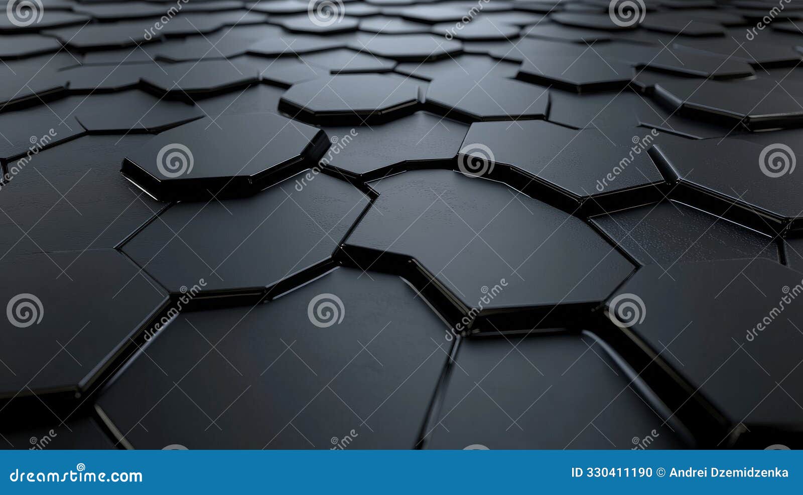 3D Rendering of a Futuristic, High-tech, Dark Background. Cellular Wall ...