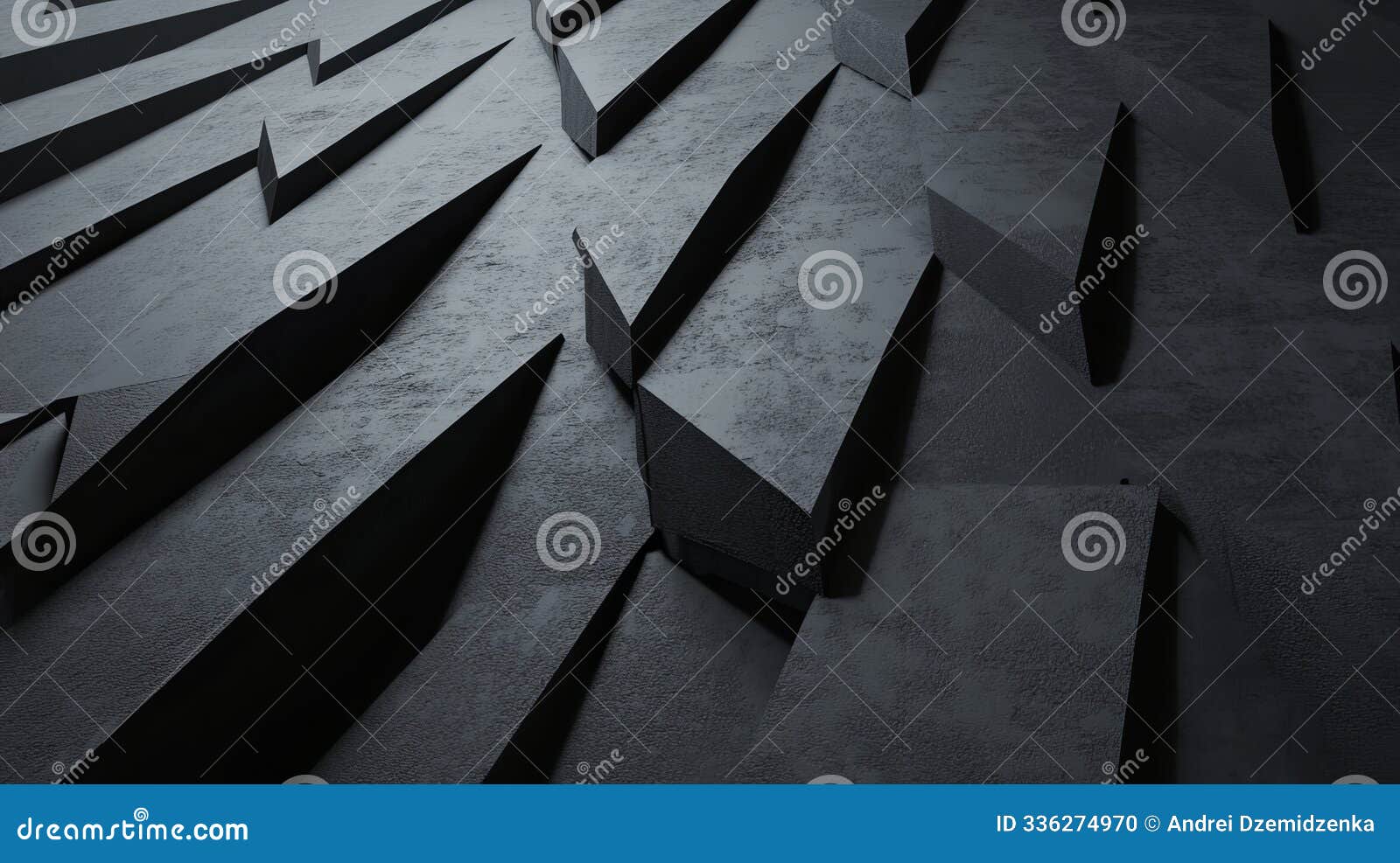 3D Rendering of a Futuristic, High Tech Wall Texture with a 3D Triangle ...