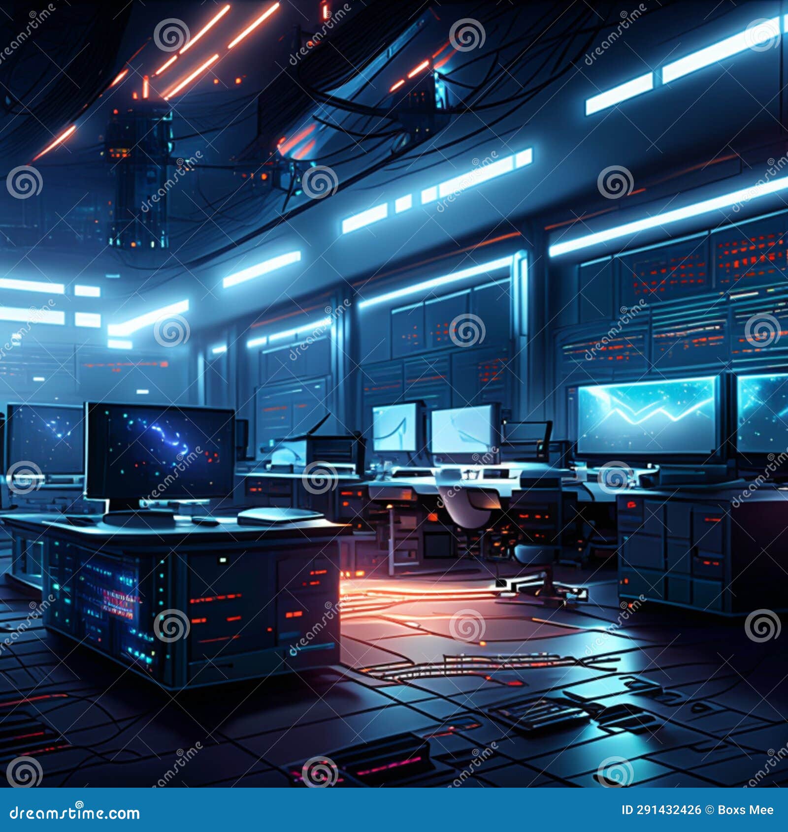 3D Rendering of Futuristic Server Room. High-tech Server Room Stock ... 3D Rendering of Futuristic Server Room. High-tech Server Room Stock ...