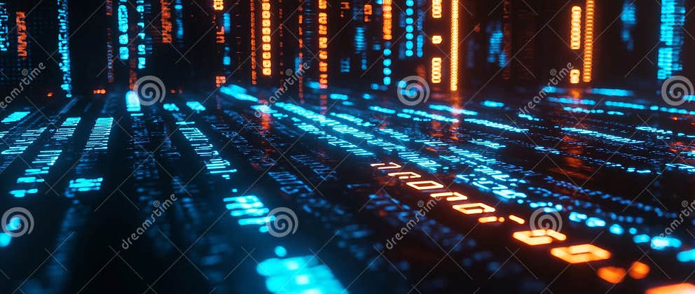 3D Rendering of a Futuristic Technology Background Demonstrating the ...