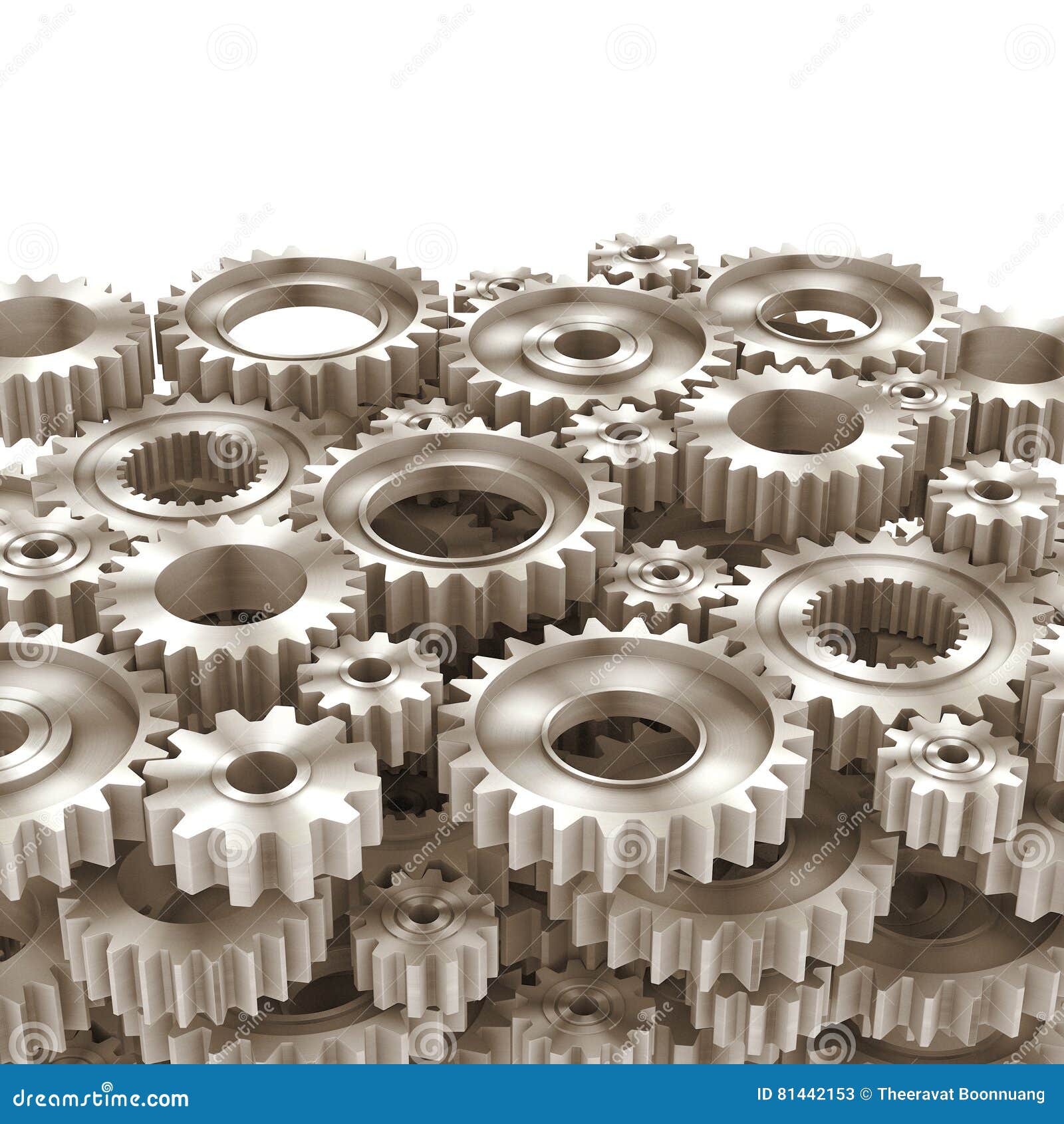 3d Rendering Gears Background Stock Illustration - Illustration of ...