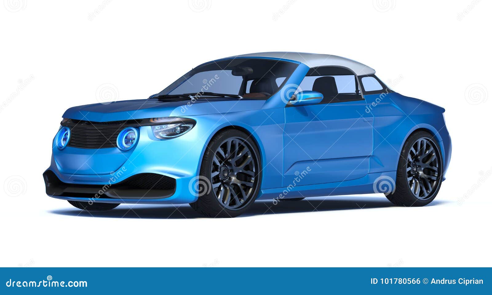 3D Rendering - Generic Concept Car Stock Illustration - Illustration of ...