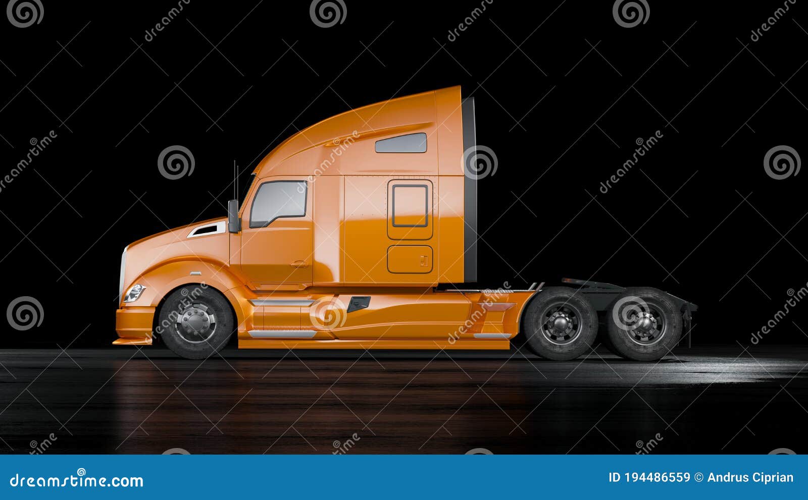 3D Rendering of a Generic Truck Stock Illustration - Illustration of ...