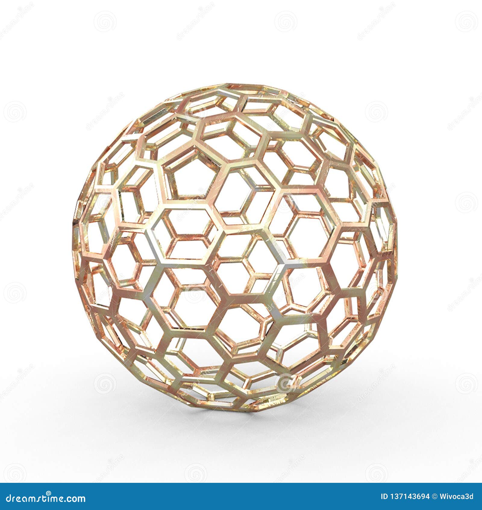Geometric Decor Objects - Sphere Frames Stock Illustration ...