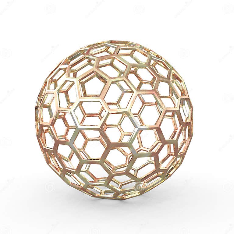 Geometric Decor Objects - Sphere Frames Stock Illustration ...