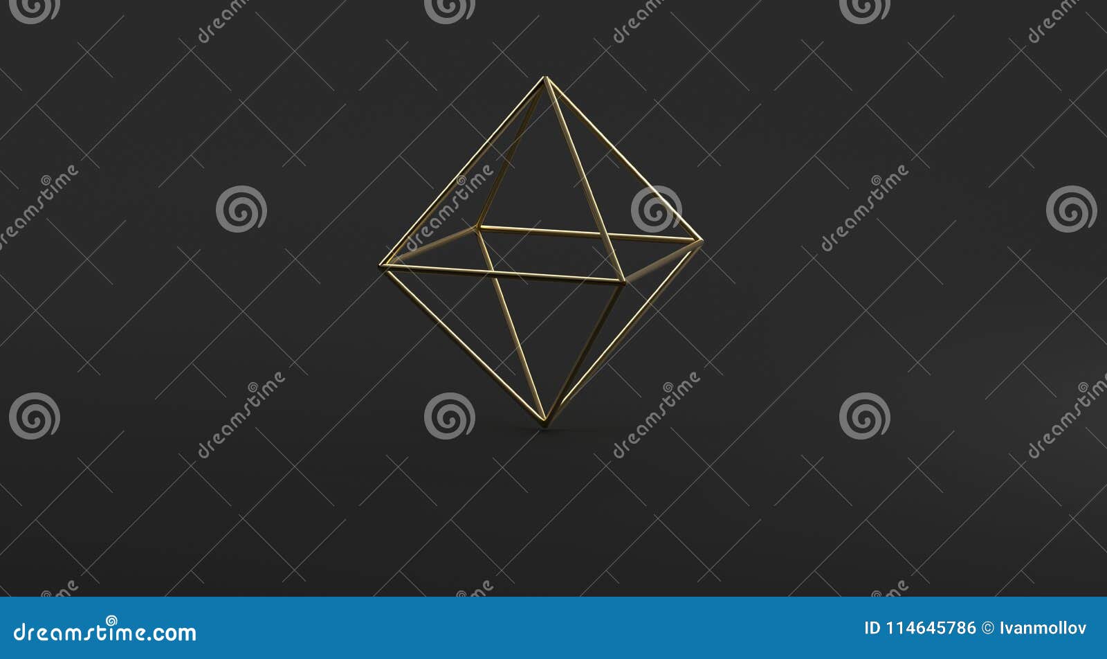 Realistic Looking Mesh Prism Stock Illustration - Illustration of ...