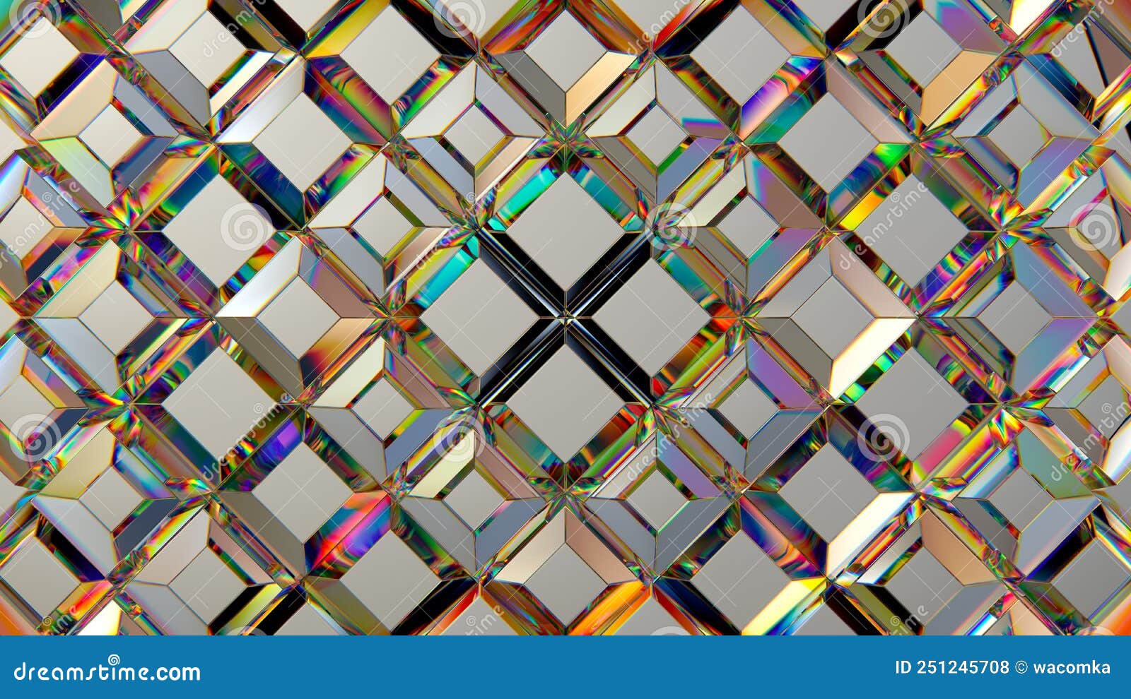 3d Rendering, Geometrical Background, Crystallized Glass Texture ...