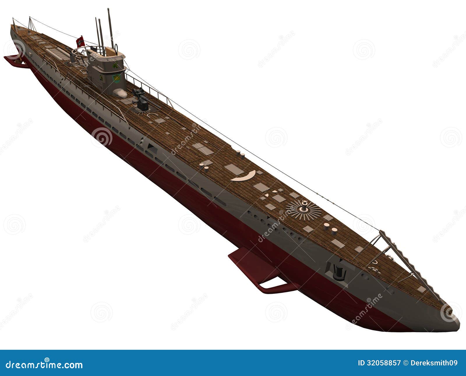 3d Rendering of a German IX-B Stock Illustration - Illustration of ...