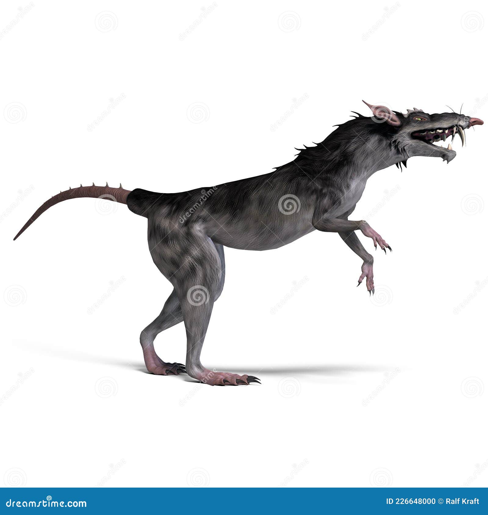 3d-illustration of an Isolated Giant Monster Rat Creature Stock ...
