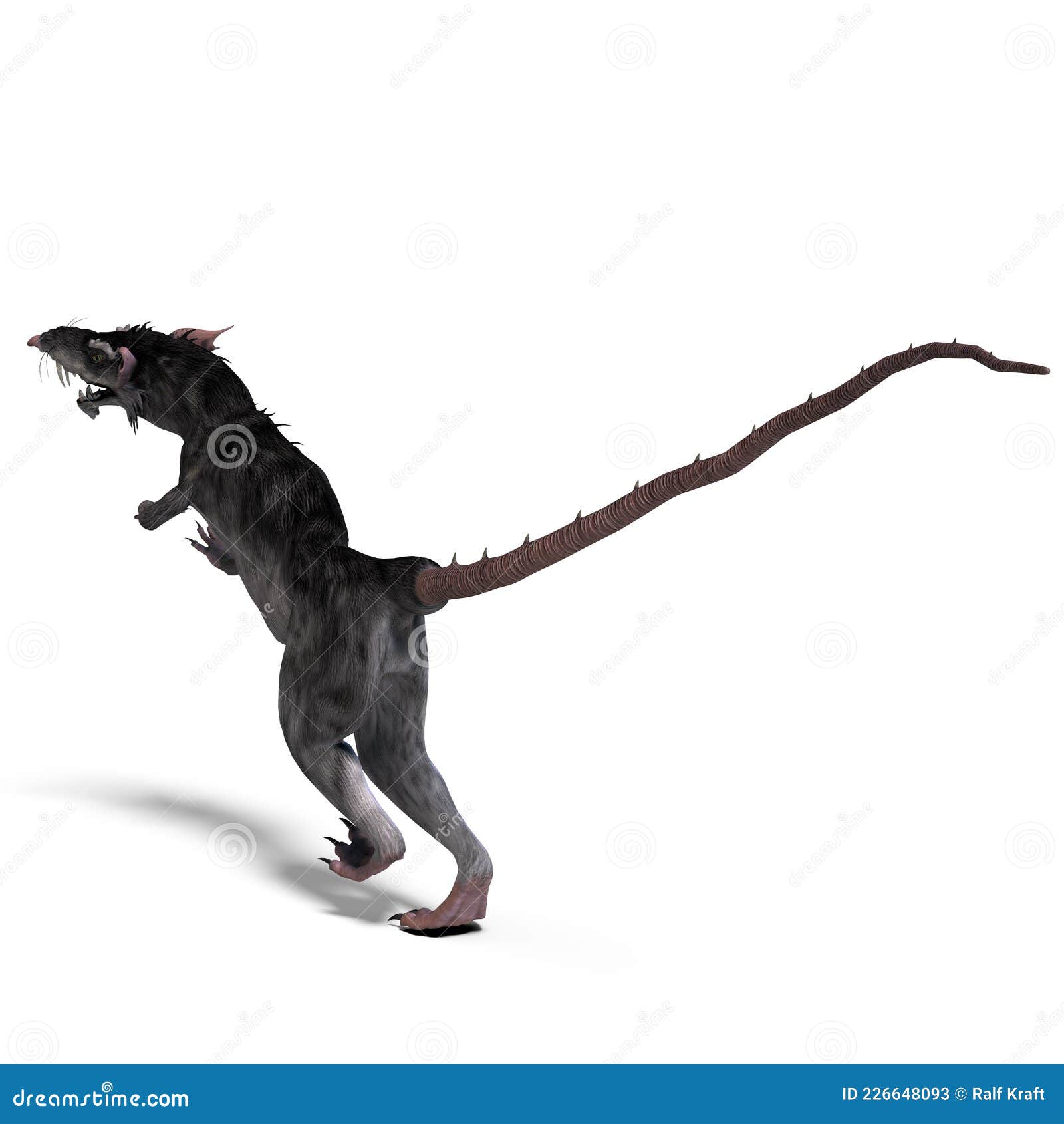 3d-illustration of an Isolated Giant Monster Rat Creature Stock ...