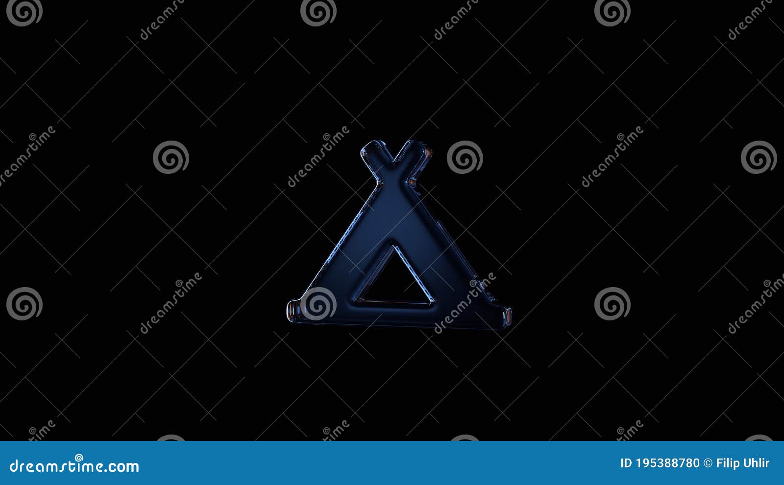 Map Symbol RV Campground Icon Of 3 Types Color, Black And White ...