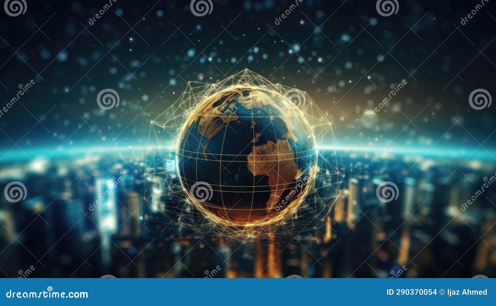 Global Network Connection Concept. 3D Rendering Elements of this Image ...